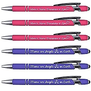 Greeting Pen Mom Comfort Feel Stylus Metal Pen Duo - 6 Pack (6080)