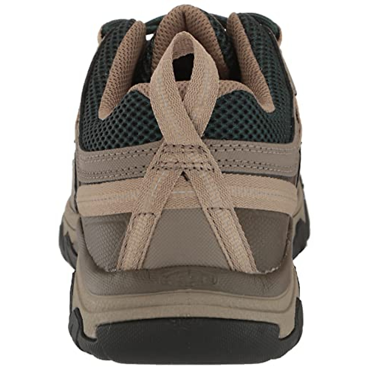 KEEN Women's Targhee Vent Low Height Breathable Hiking Shoes, Timberwolf/Sea Moss, 8.5