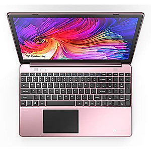 Gateway 15.6" FHD Ultra Slim Laptop Computer, Intel Quad-Core i5 1035G1 up to 3.6GHz(Beat i7-8565U), 16GB DDR4 RAM, 256GB SSD, Fingerprint Scanner, HDMI, Windows 10, Rose Gold, 64GB Flash Drive
