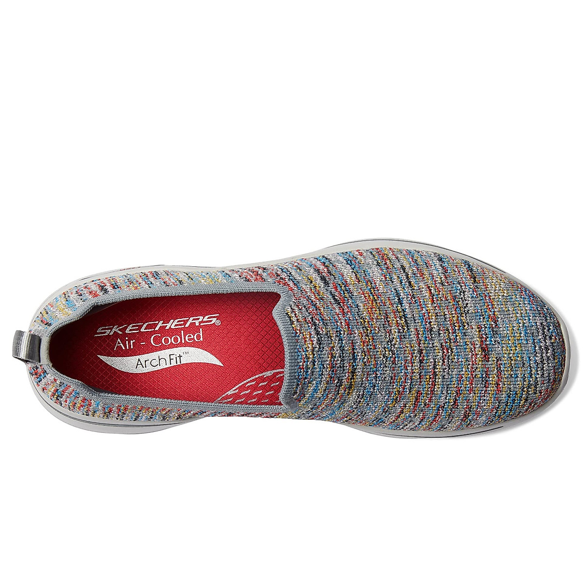 Skechers Go Walk Arch Fit Multicolored Knit Gray/Multi 7 B (M)