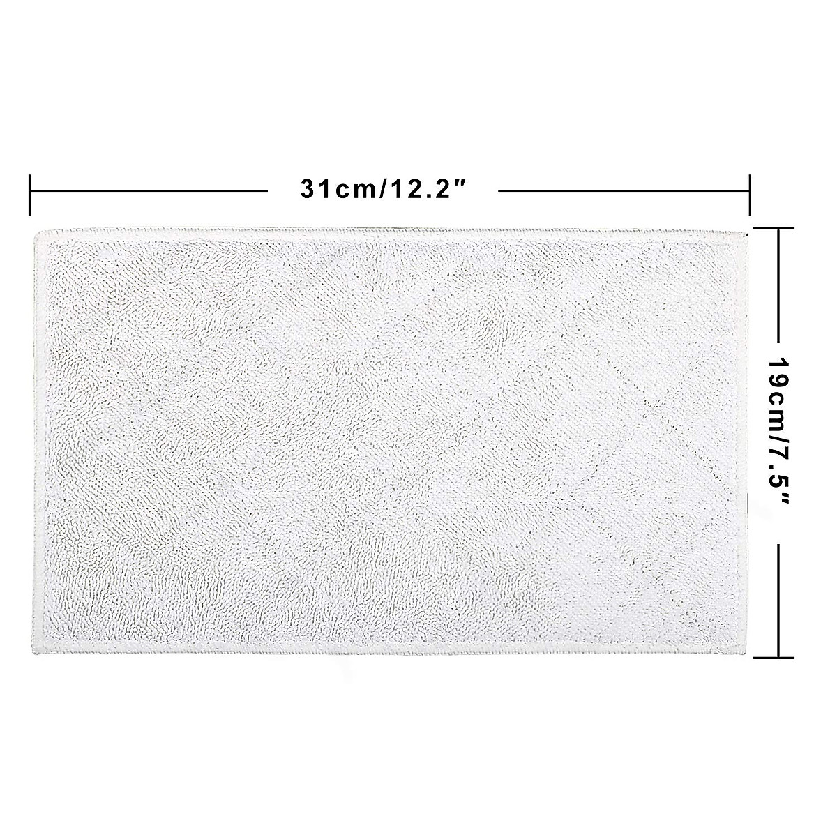 VCLENA Cleaning Mop pad Replacement Pads for Light N Easy S301 S3601 S3101 S7326 7688ANB 7688ANW 7618ANB 7618ANW Floor Steam Cleaner 7 Pack