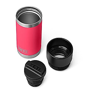 YETI Rambler 12 oz Bottle, Stainless Steel, Vacuum Insulated, with Hot Shot Cap, Bimini Pink