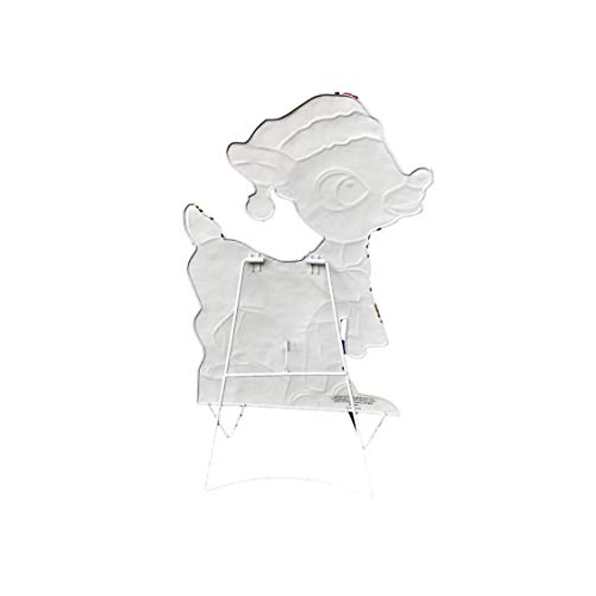 ProductWorks Rudolph The Red-Nosed Reindeer Decorative Christmas Metal Rudolph, 24"