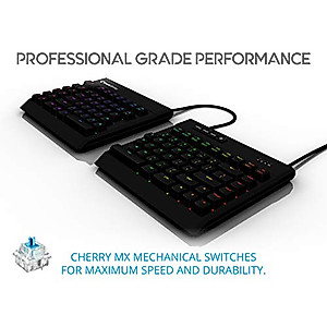 KINESIS USB GAMING Freestyle Edge RGB Split Mechanical Keyboard (MX Blue)