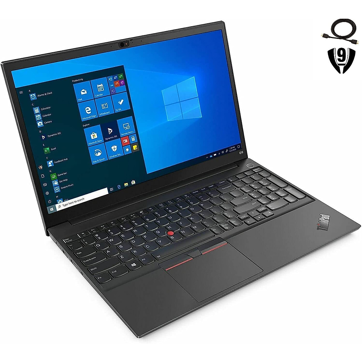 Lenovo ThinkPad E15 Gen 2 Intel Laptop, 15.6" FHD IPS Display, Intel 4-Core i7-1165G7 Processor, 32GB DDR4, 1TB PCIe SSD, Webcam, Backlit Keyboard, Fingerprint Reader, Thunderbolt 4, Windows 11 Pro