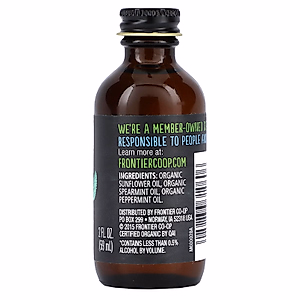 Mint Flavor-Alcohol Free (Organic) Frontier Natural Products 2 oz Liquid