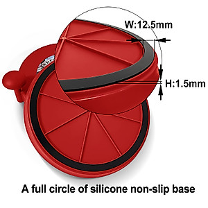 GUEZASE Chicken Shredder Tool, Meat shredder, Suitable for Pulled Chicken, Meat Shredder Tool with Non-Skid Base, Dishwasher Safe BPA free Chicken shredder pro 10.5" (Red)