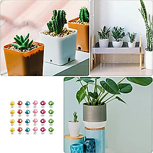 Happyyami 100pcs Small Mushroom Ornament Doll House Resin Fairy