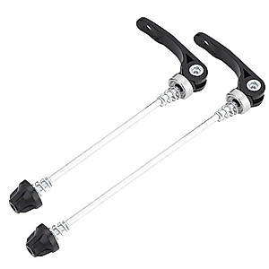 Dilwe 2pcs Bike Skewers, Alloy Quick Release Skewer Set Bike Replacement Repair Parts Accessory for Road Bike Bike