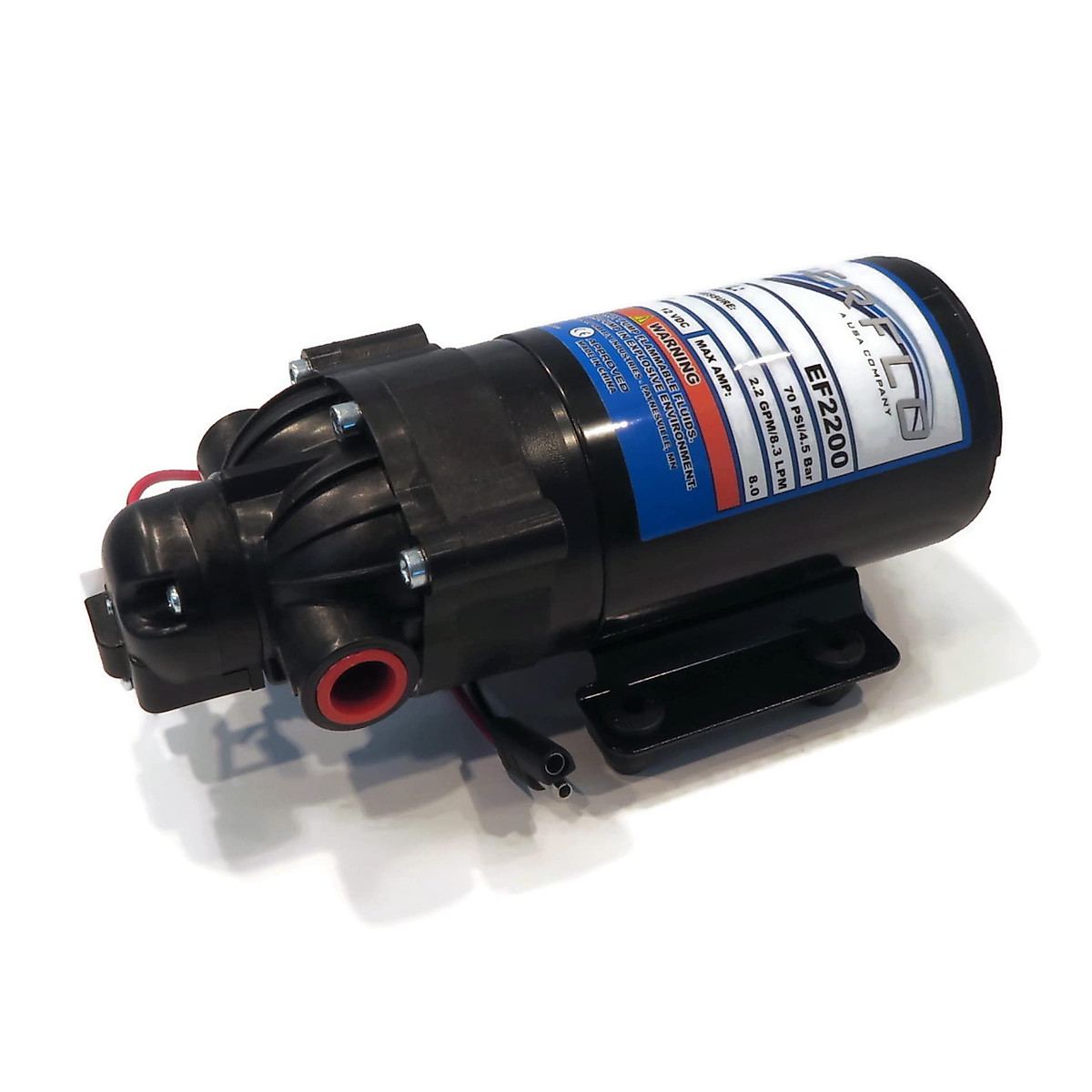 Everflo 12 Volt 2.2 GPM 70 PSI Diaphragm Pump