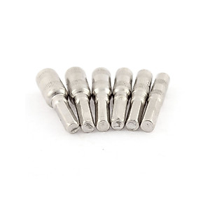 uxcell A15052300ux0043 6 in 1 H4 Shank 2.5mm 3mm 3.5mm 4mm 4.5mm 5mm 6 Points Hex Socket