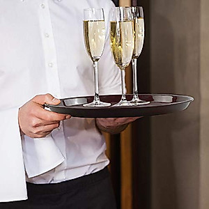 Cand Plastic Round Serving Trays, 3 Packs