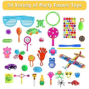 Max Fun 218pcs Party Toys for Kids Classroom Treasure Box Prizes Bulk Party Toys Assortments Goodie Bag Stuffers Birthday Party Carnival Prizes Goodie Bag Fillers Classroom Rewards Pinata Filler Stuffers Toys