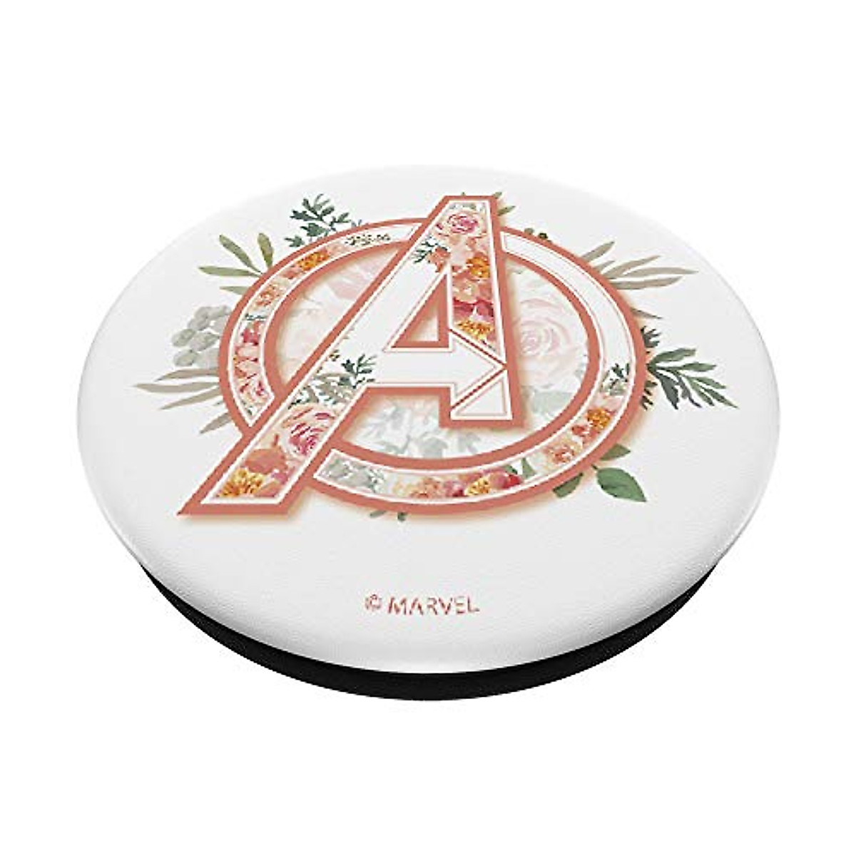 Marvel Avengers Floral Logo PopSockets PopGrip: Swappable Grip for Phones & Tablets