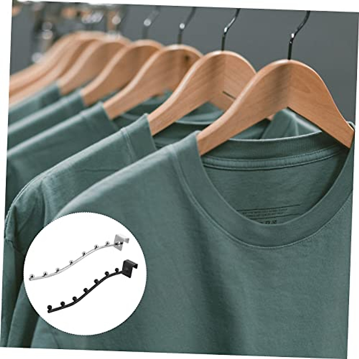 Zerodeko 2pcs Clothes Hook Metal Clothes Rack Peg Board Hooks Heavy Duty Clothes Hanger Rack Rolling Clothes Rack Closet Rod Storage Organizer Heavy Duty Coat Hook Hooks for Hanging Clothes