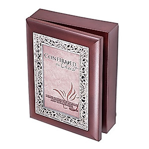 Cottage Garden Confirmation in Christ Rosewood Jewelry Music Box Plays Wonderful World