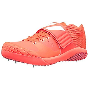 adidas Women's Adizero Javelin Track Shoe, Solar Red/White/Metallic/Silver, 15