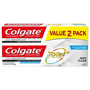 Colgate Total Toothpaste, Deep Clean, 5.1 Ounce, Pack of 2