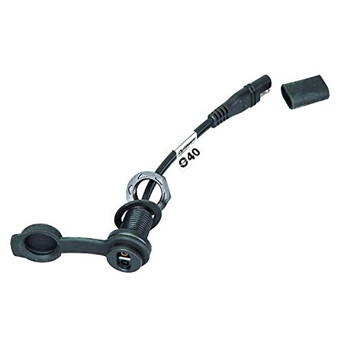 OptiMATE CABLE, O-40s, Weatherproof Bulkhead / Panel Mount SAE Power Point