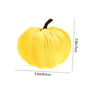 Garneck 24 Pcs Fabric Pumpkin Ornament Fake Faux Pumpkin Artificial Plush Pumpkins Decorative Pumpkins Prop Farmhouse Pumpkin Wedding Decoration Pumpkin Figurines Doll Foam Little Pumpkin