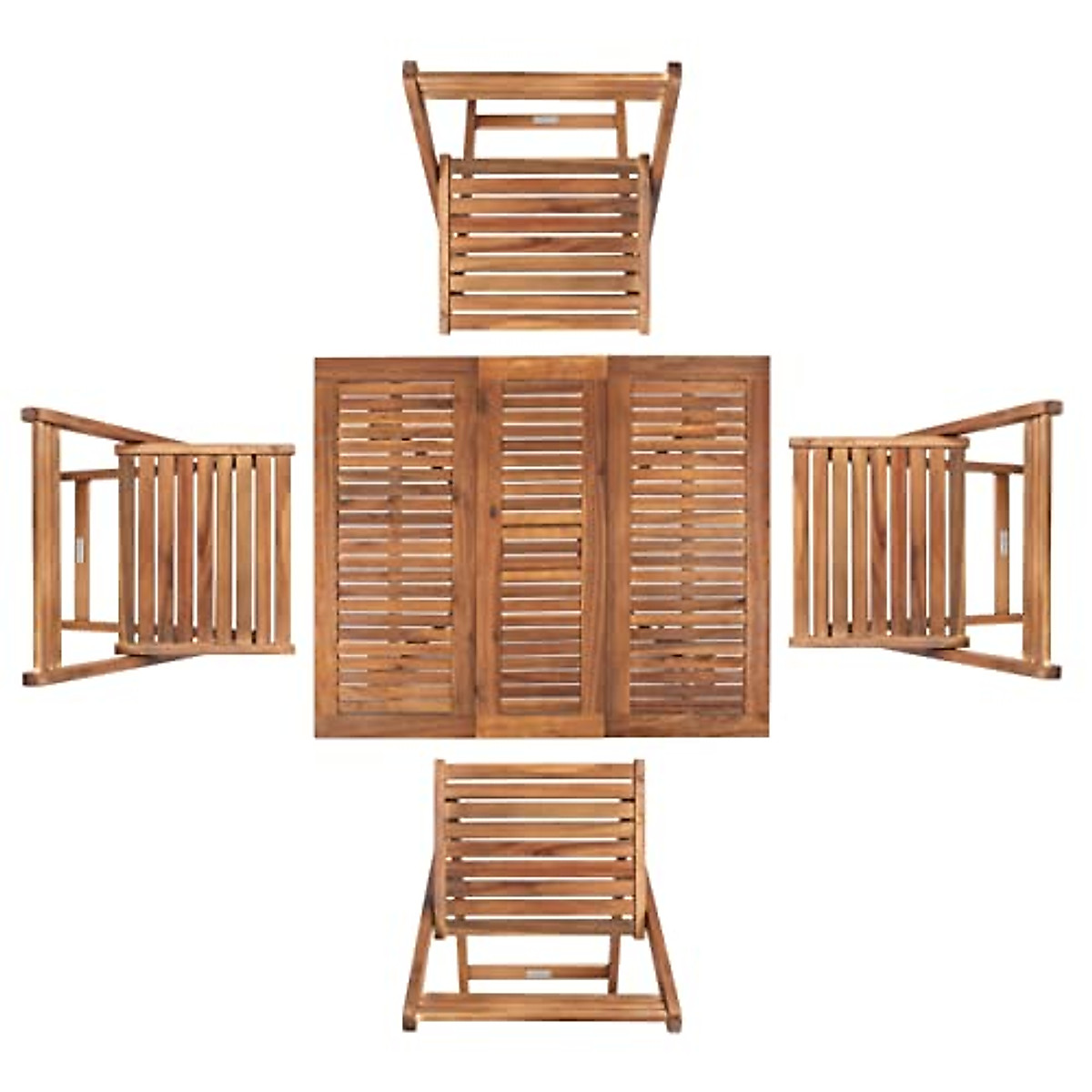 Safavieh Outdoor Living Collection Arvin 5-Piece Dining Set