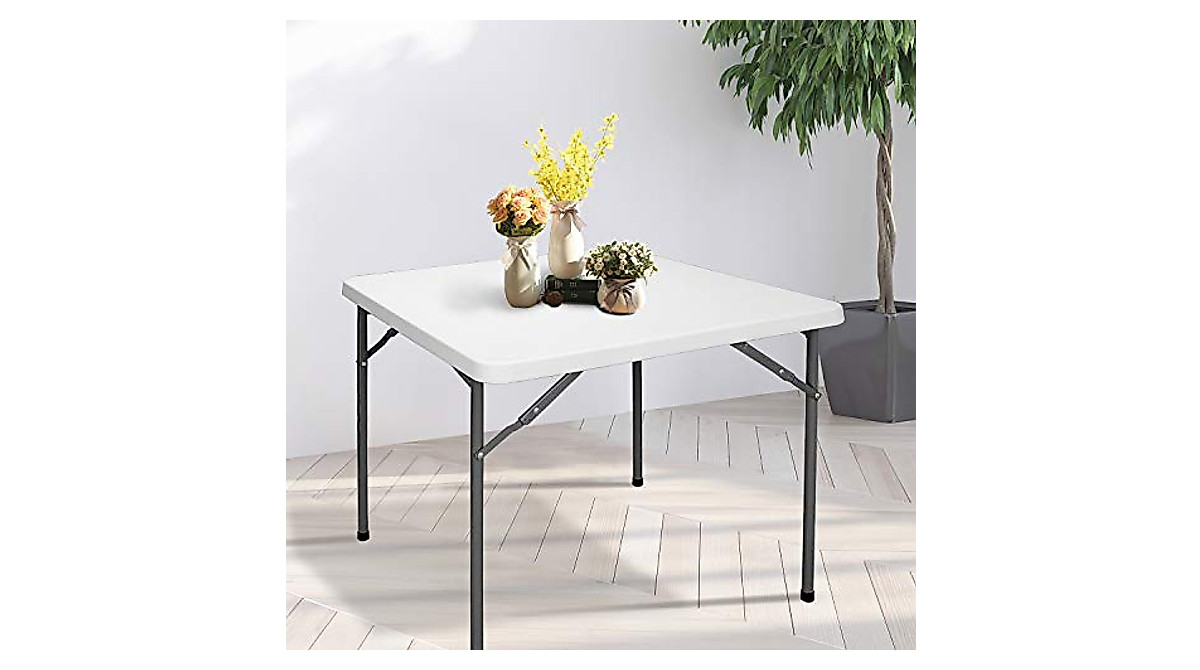 ZenStyle 3 ft Portable Folding Table for Indoor & Outdoor Use