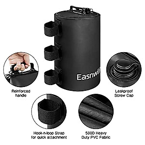 Easnwllim Canopy Water Weight Bag Leg Weights for Pop Up Canopy,Tent,Gazebo,Set of 4,Black