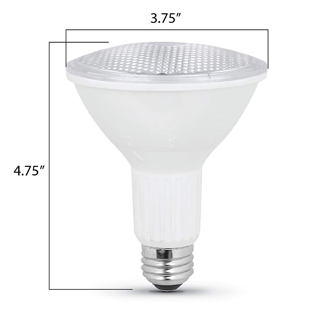 Feit Electric PAR30L 75W Equivalent LED Light Bulb, Dimmable, 3000K Bright White, 750 Lumens, 8 Year Lifetime, E26 Base, CRI 90, UL/CUL Listed, Long Beam Choice Reflector - PAR30L/ADJ/930CA