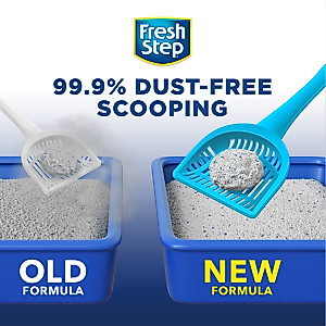 Fresh Step Clumping Cat Litter, Multi-Cat, Advanced Long Lasting Odor Control Kitty Litter with Activated Charcoal, Low Dust Formula, 18.5 lb