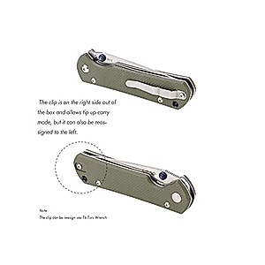 LAND Knives 910 911 912 913 Pocket Folding Knife 12C27 Sandvik Blade Portable Survival Fishing EDC Tool (911)