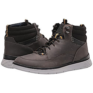 Clarks Men's Braxin Hiker Waterproof Ankle Boot, Grey Leather, 11