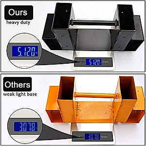 MOFEEZ Outdoor Firewood Log Storage Rack Bracket Kit,Fireplace Wood Storage Holder-Adjustable to Any Length