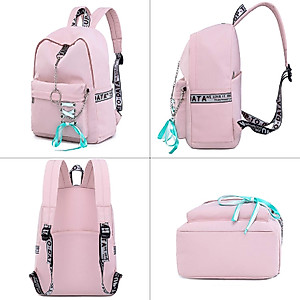 Teen Girl School Backpack USB Charging Port 16 Inch Laptop Bag Travel Daypack