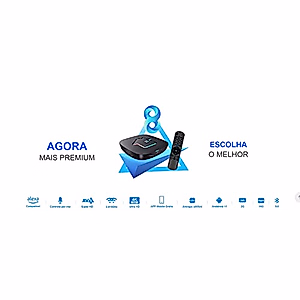 SuperTV H8 Brazil Box TV Brasil New Version HTV8 Brazilian TV Box Android 11 - 2.4GHz/ 5GHz WiFi 4K UHD Bluetooth 4.2