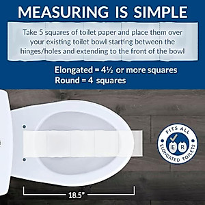 Bemis 19170CSLA 000 Alesio Toilet Seat with Chrome Hinges will Slow Close, Never Loosen and Provide the Perfect Fit, ELONGATED, High Density Enameled Wood, White