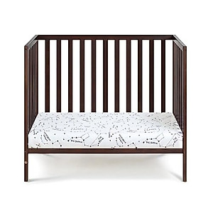 Suite Bebe Palmer 3-in-1 Mini Crib in Espresso - with Mattress Pad