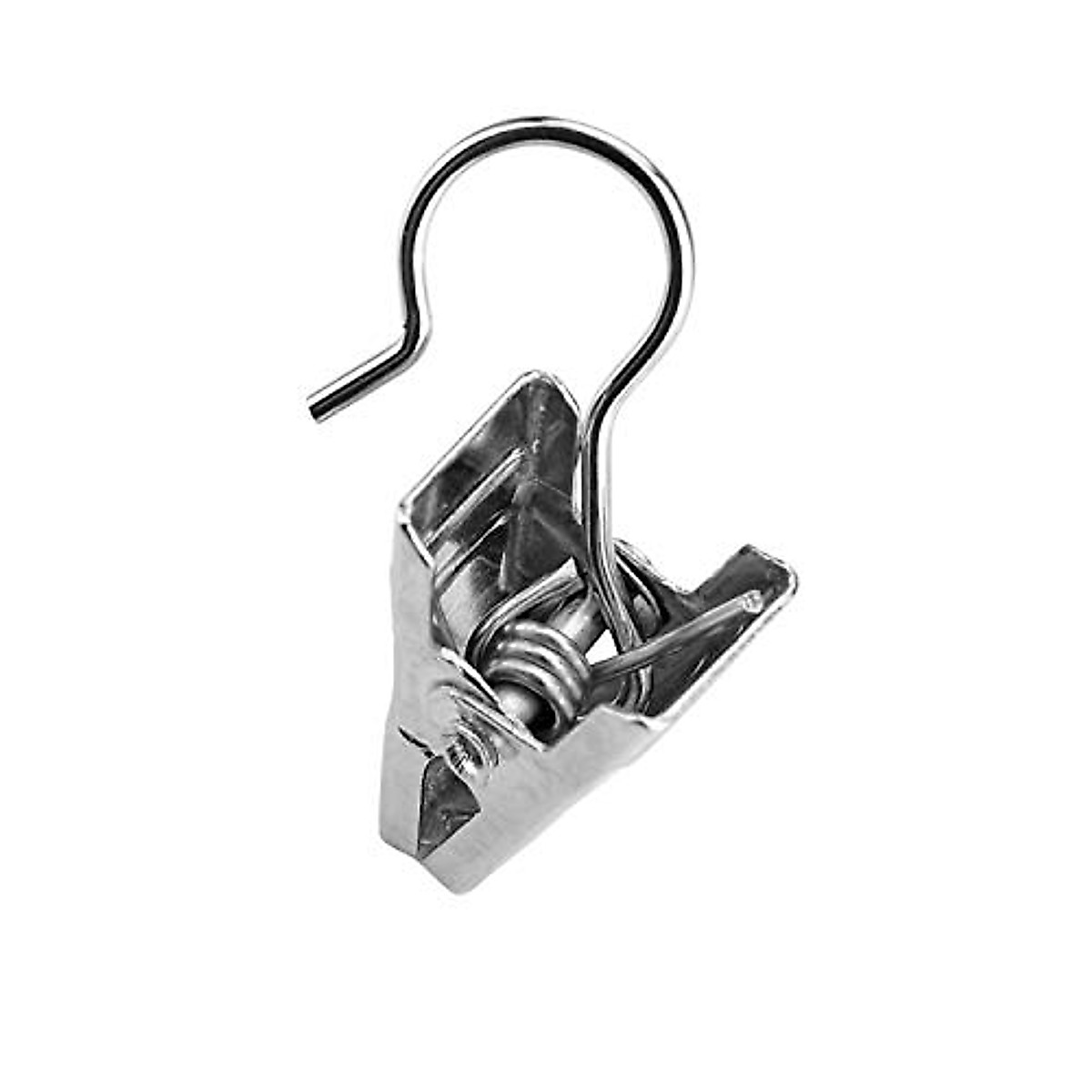 120 Pack Heavy-Duty Hook Clip Set Metal Curtain Clips for Curtain Photos Home Party Decoration Art Craft Display - Silver