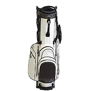 Club Champ Waterproof Stand Golf Bag, White/Black (JR989)