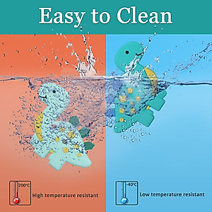 Chew Necklaces for Sensory Kids and Adults, 2 Pack Dinosaur Silicone Chewy Toys for Boys with Autism, ADHD, SPD, Reduce Chewing Fidgeting for Children, Oral Motor Chewing Necklace…