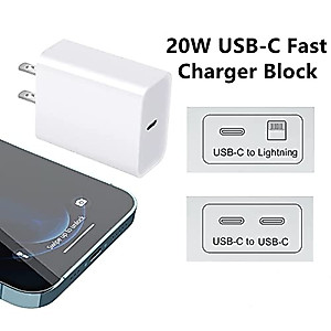 [4Pack] Sehonor 20W USB C Fast Charger Block,PD 3.0 USB Type C Wall Charger Power Adapter for iPhone 14/iPhone 13/13 Pro Max/13 Mini/iPhone 12/Pro Max/Mini/11,iPad Air 2022,iPad Pro,Pixel and Samsung