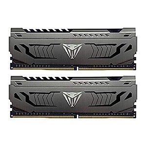 Patriot Viper Steel DDR4 RAM 16GB (2X8GB) 4400MHz CL19 UDIMM Desktop Gaming Memory Kit - PVS416G440C9K