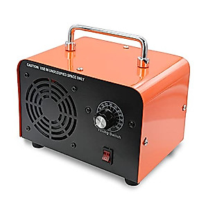 Commercial Ozone Generator 10,000 mg/h, Industrial Ozone Machine Odor Removal, Car Smoke Deodorizer, Portable O3 Purifier for Home Rooms, Air Eliminator for House, Basement, Bar (Orange)