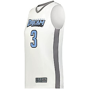 Augusta Sportswear Women's Standard Ladies Match-Up Basketball Jersey, Purple/White, 2XL