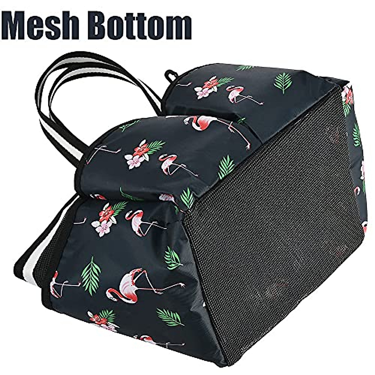 ALINK Flamingo Mesh Shower Caddy Basket + Plastic Shower Caddy Basket