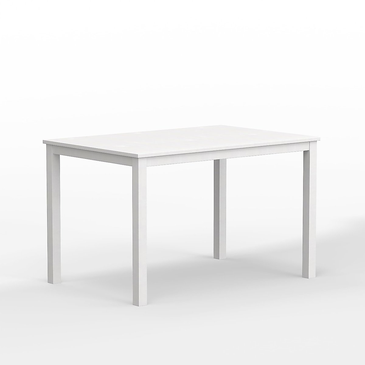 Glenwillow Home 48" Rectangular Solid Wood Dining Table in White