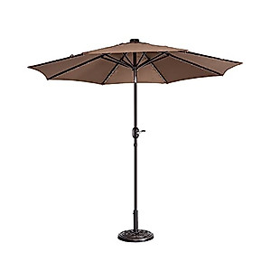 Pure Garden 618006WCY Patio Umbrella, Brown