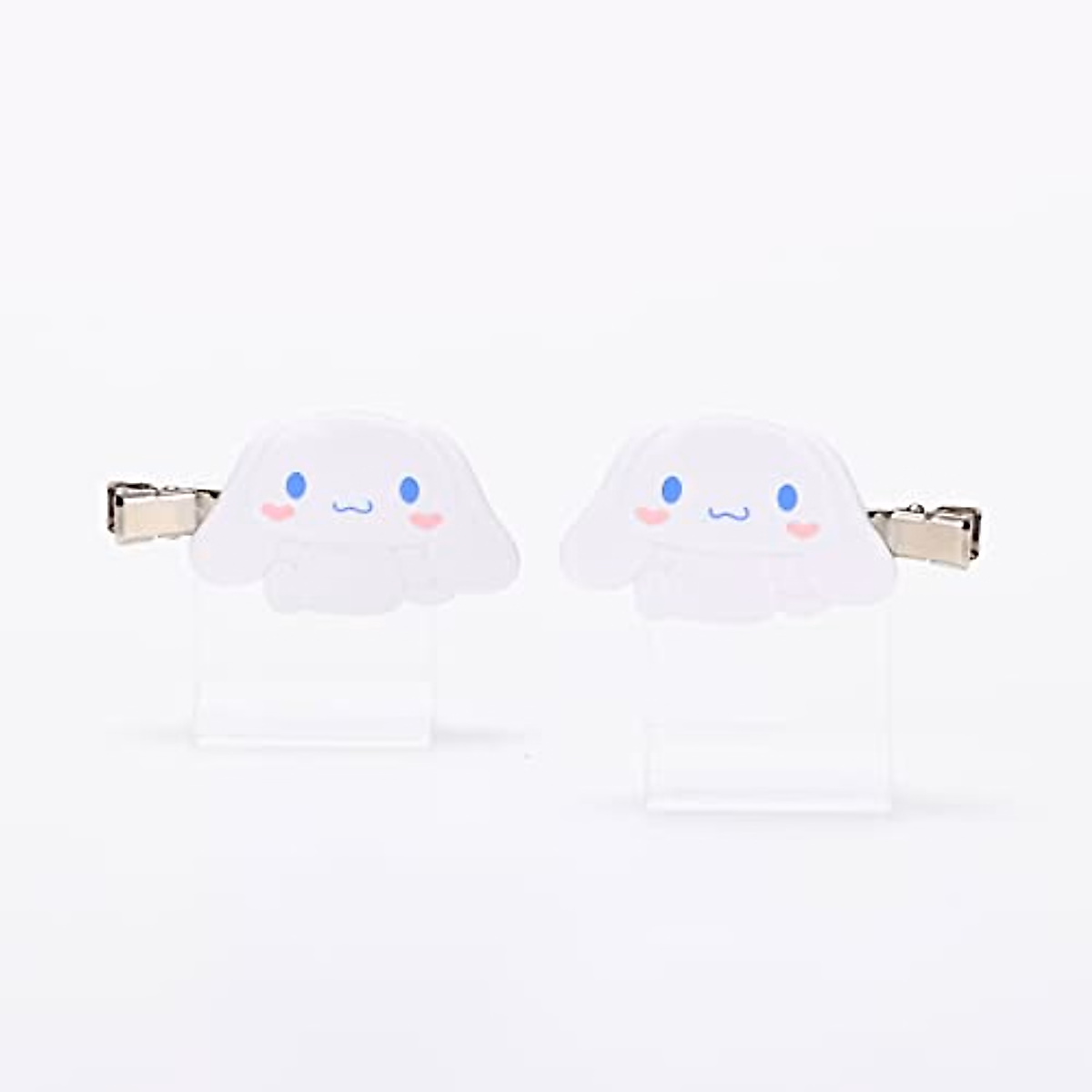 Sanrio N-1606-950181 Cinnamoroll Bangs Clip, Approx. 2.4 x 0.4 x 1.2 inches (6 x 1 x 3 cm), ABS Resin, Set of 2