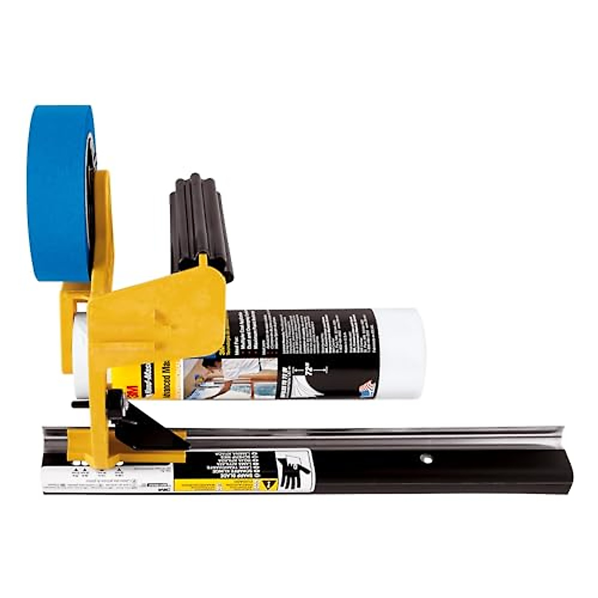 3M Hand-Masker M3000 Tool Painter's Tape and Masking Film Dispenser Kit, 3M Hand Masker Protects Surfaces from Paint Splatters, Includes 12-Inch Blade, Painter's Tape and Masking Film, 1 Kit