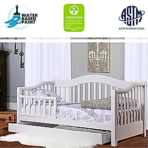Dream On Me Toddler Day Bed in White, Greenguard Gold Certified
