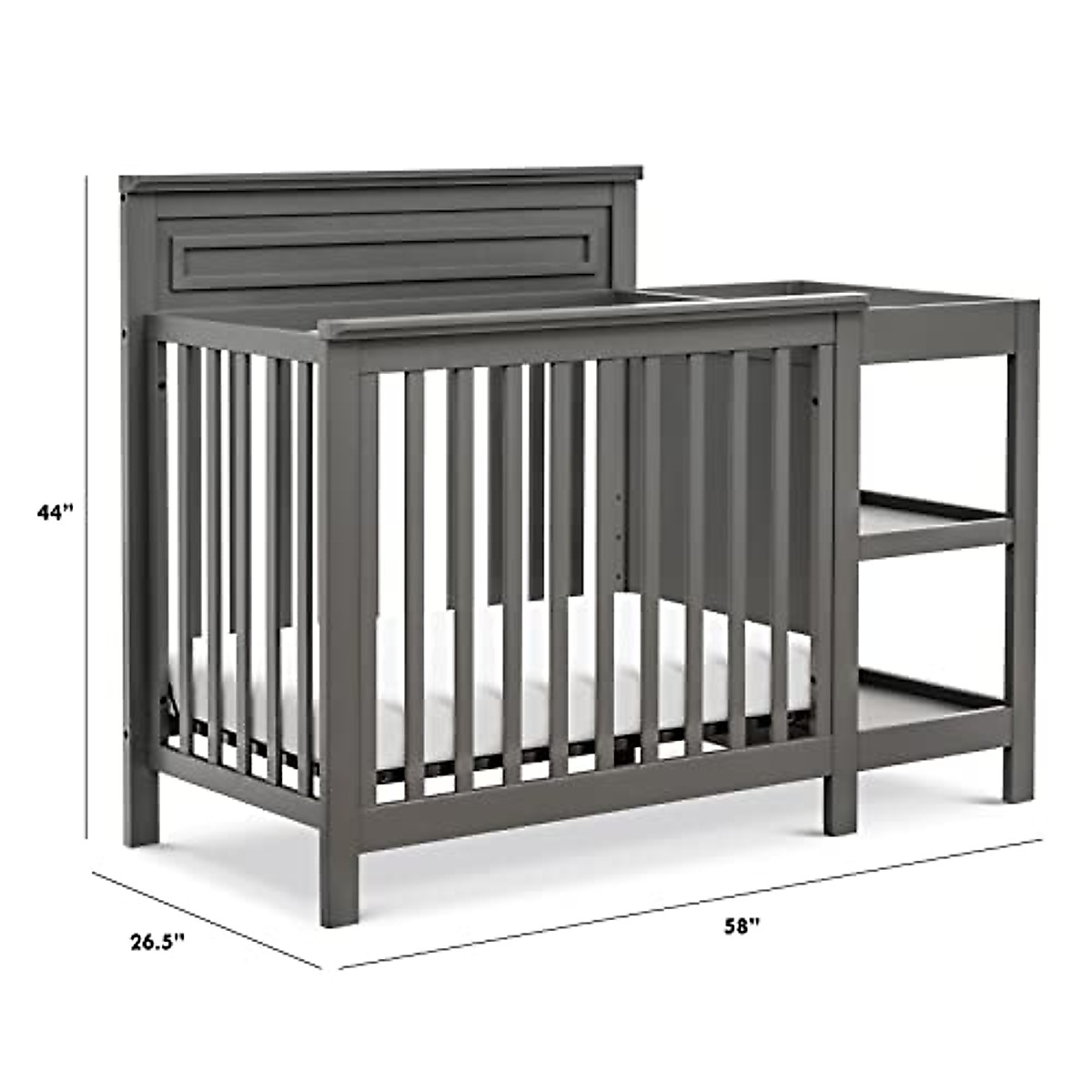 Autumn 4-in-1 Convertible Mini Crib & Changer